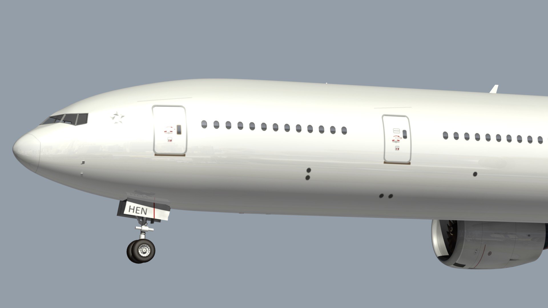 3D Boeing 777 White Livery - TurboSquid 1264548