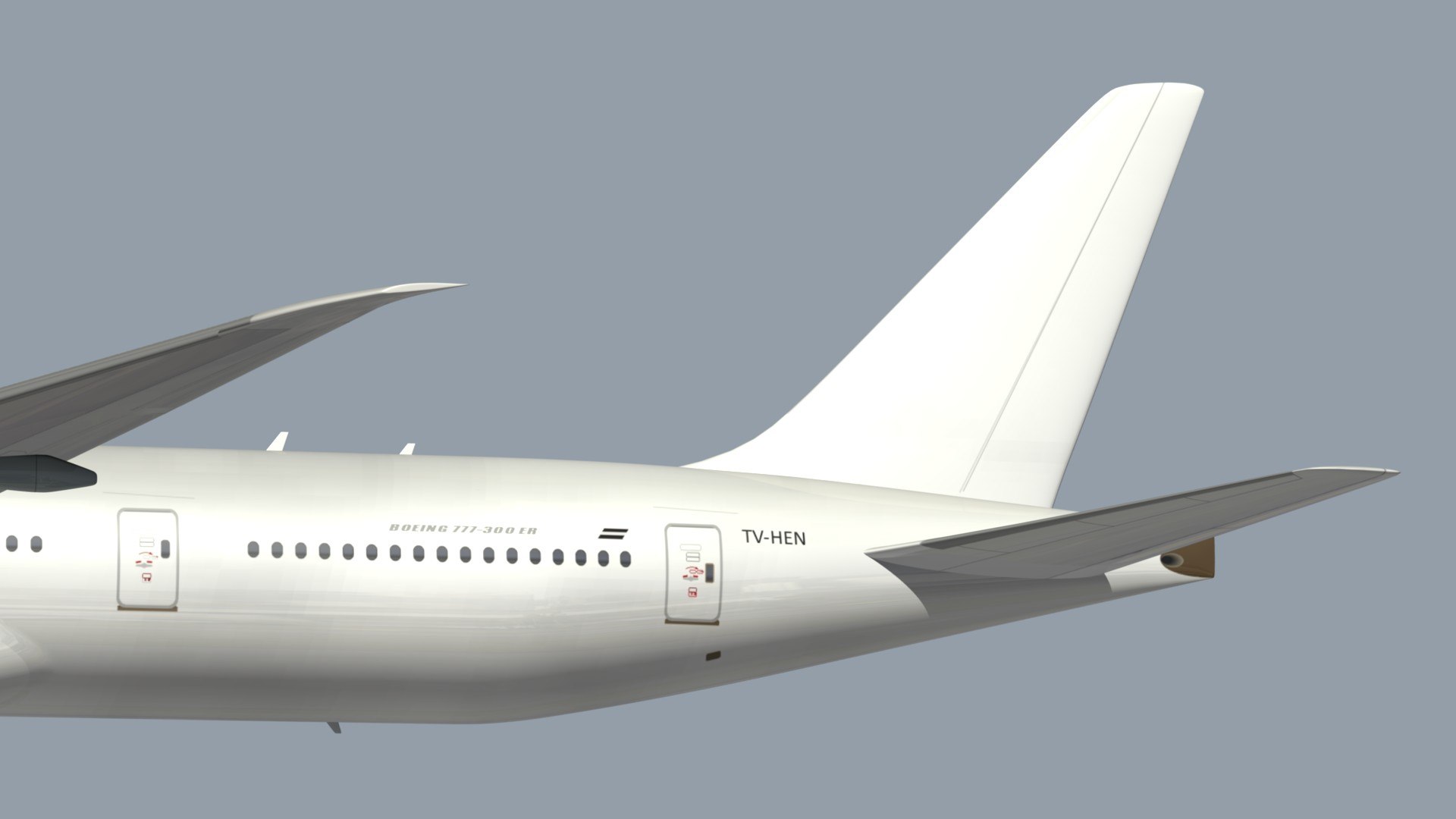 3D Boeing 777 White Livery - TurboSquid 1264548