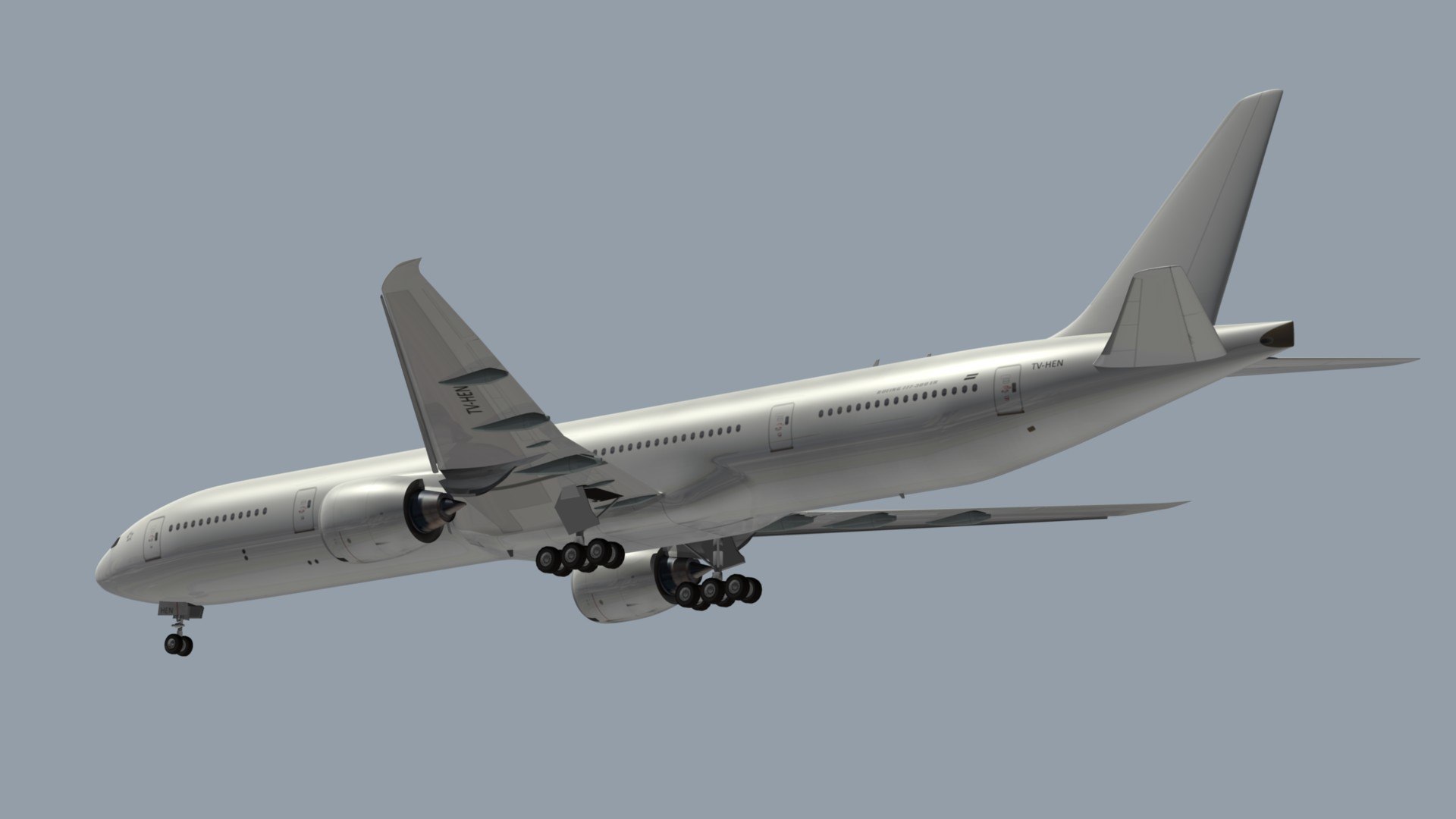 3D Boeing 777 White Livery - TurboSquid 1264548
