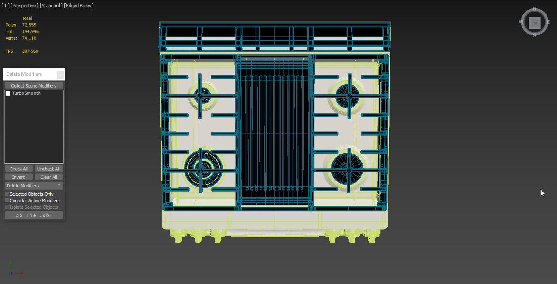 3D GE ProfileDual Fuel Range P2S930YPFS - TurboSquid 2275488