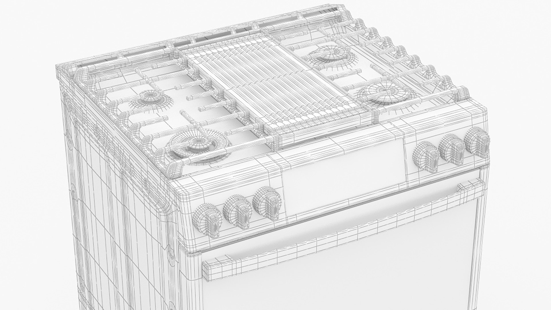 3D GE ProfileDual Fuel Range P2S930YPFS - TurboSquid 2275488