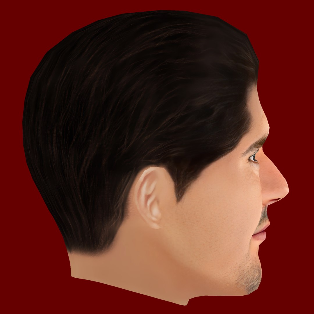 3D Thibaut Courtois Head - Low Poly Head For Game Model - TurboSquid ...