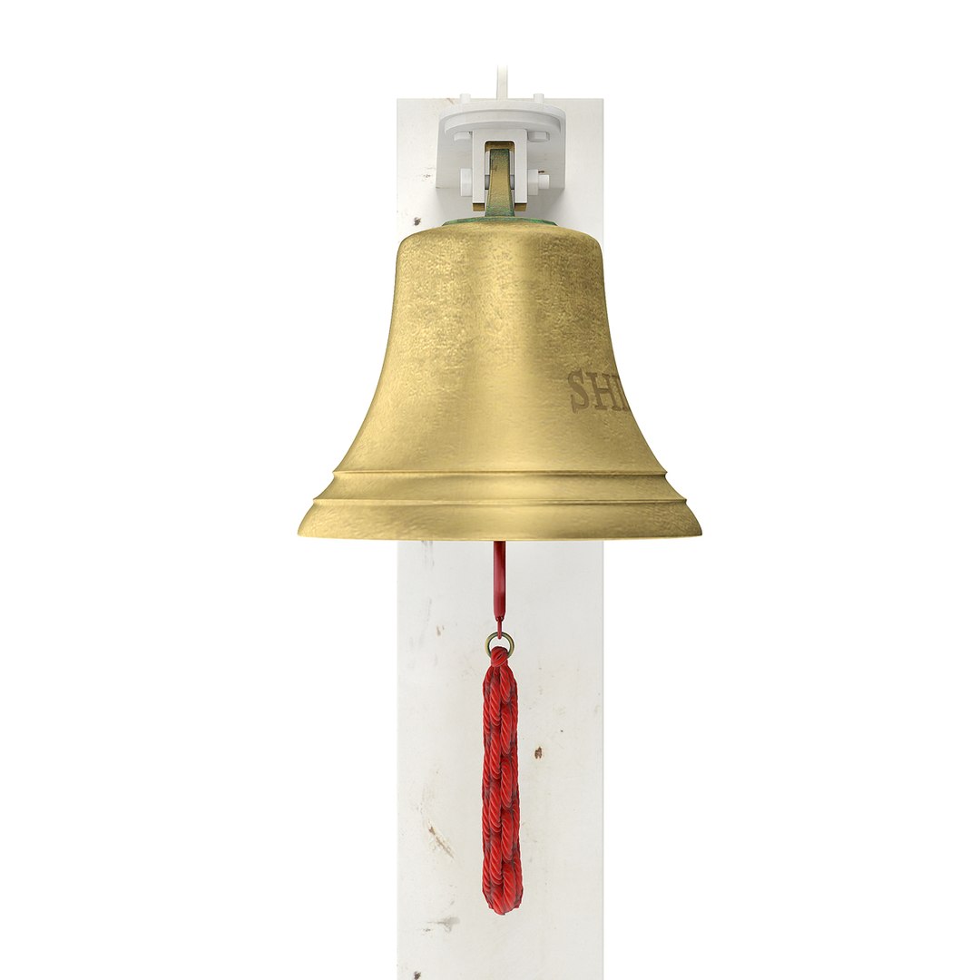3d Model Of Shiny Ship Bell Brass
