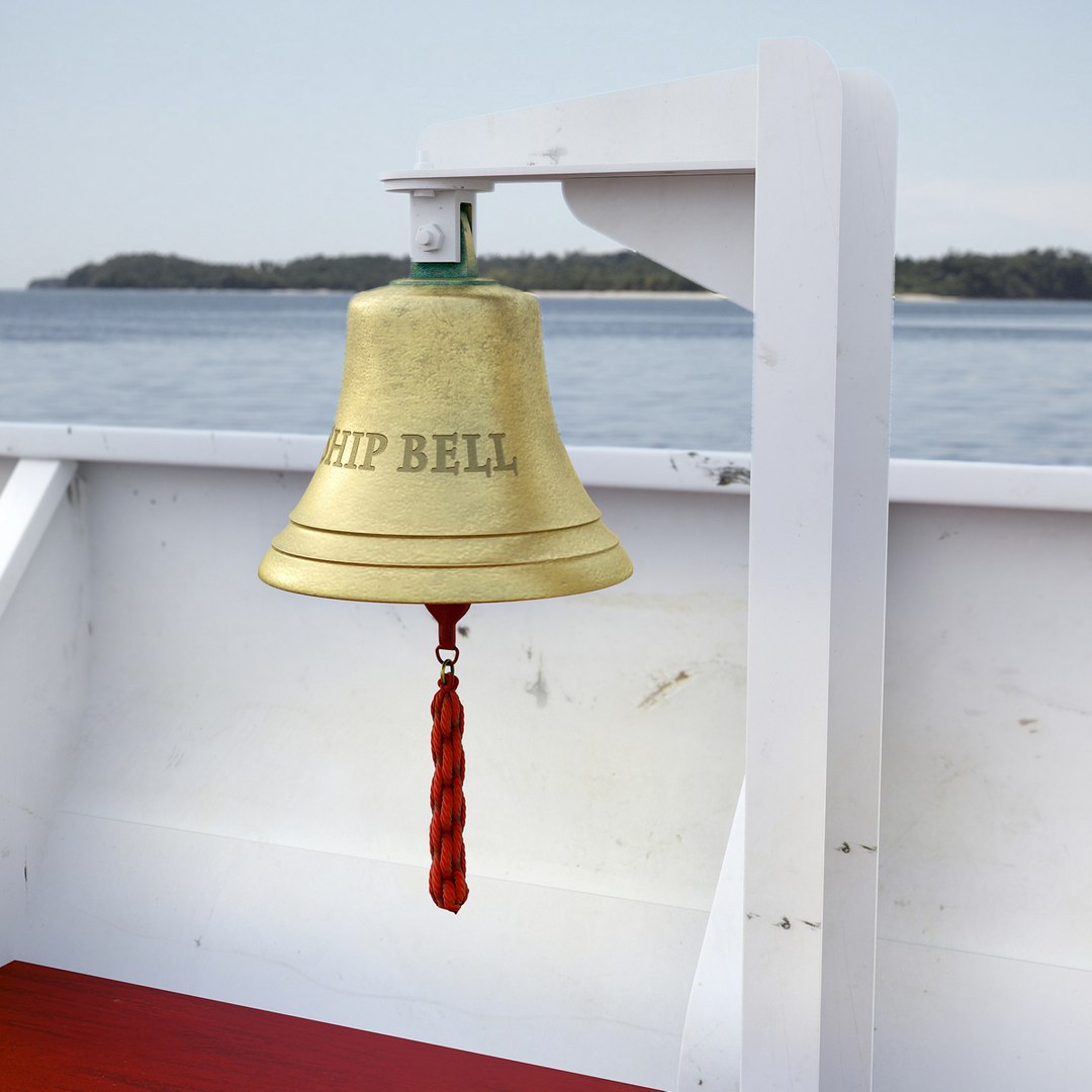 3d Model Of Shiny Ship Bell Brass