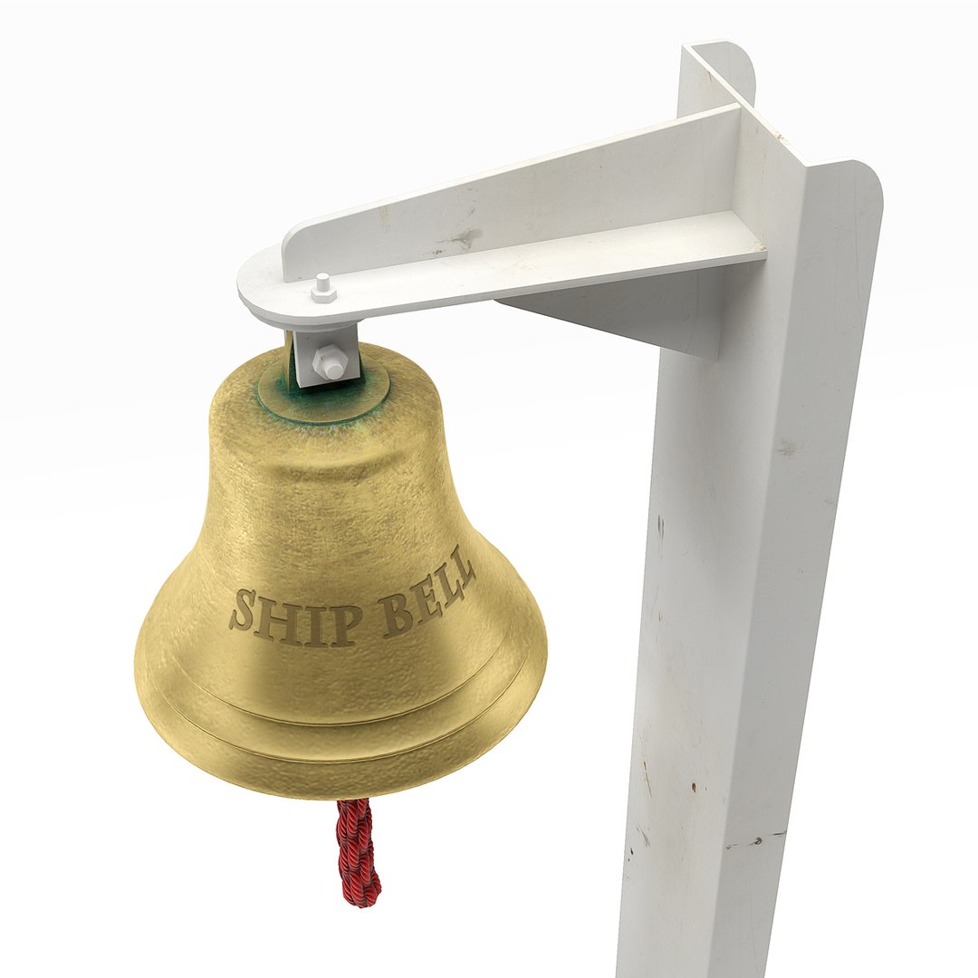 3d Model Of Shiny Ship Bell Brass
