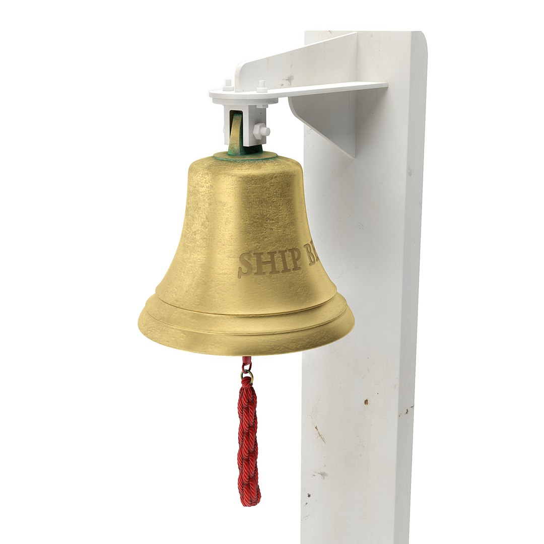 3d Model Of Shiny Ship Bell Brass