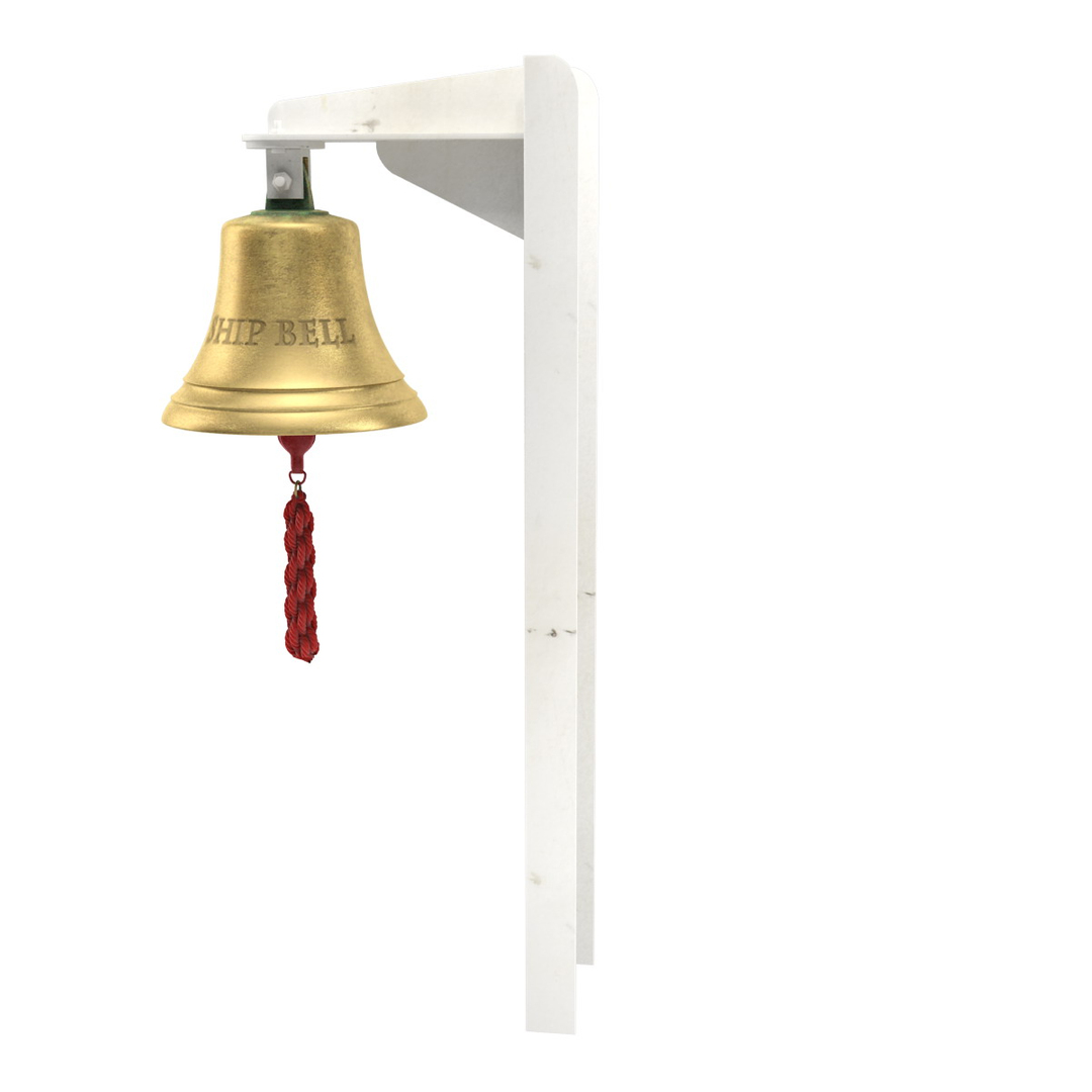 3d Model Of Shiny Ship Bell Brass