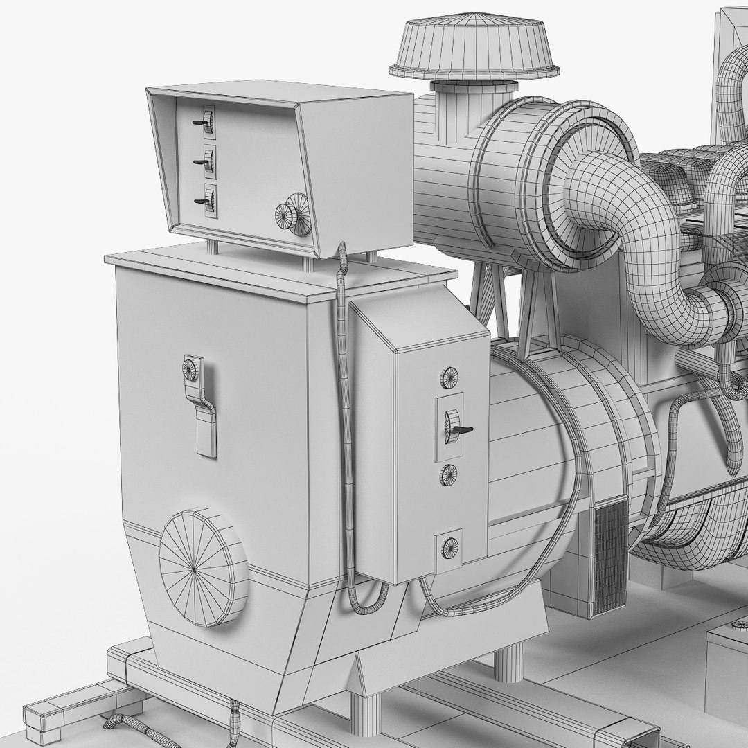 3D Diesel Generator - TurboSquid 1182058