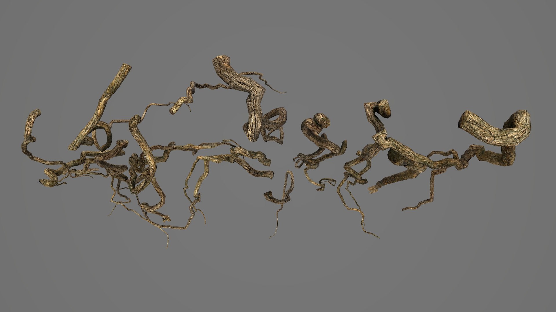 Tree Roots V7 PBR Model - TurboSquid 2381874