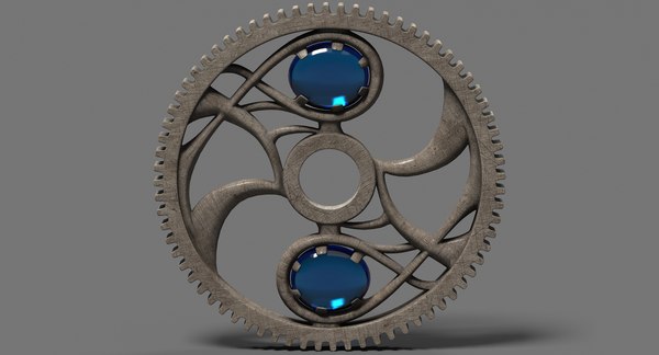 3d max fantasy gear wheel