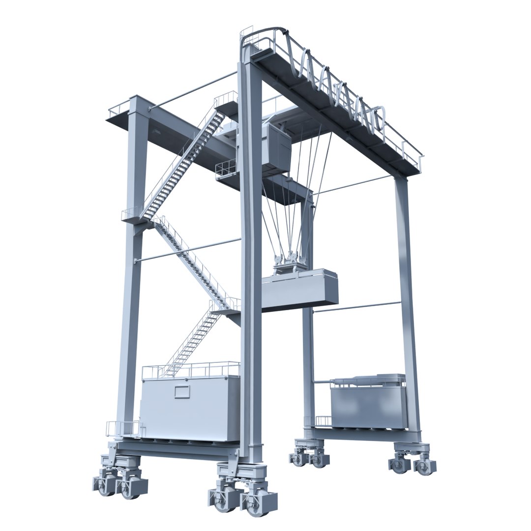 3D Rtg Crane Model - TurboSquid 1217291