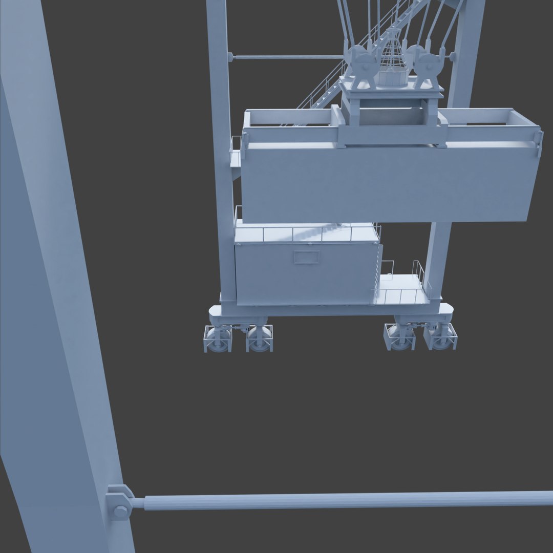 3D Rtg Crane Model - TurboSquid 1217291