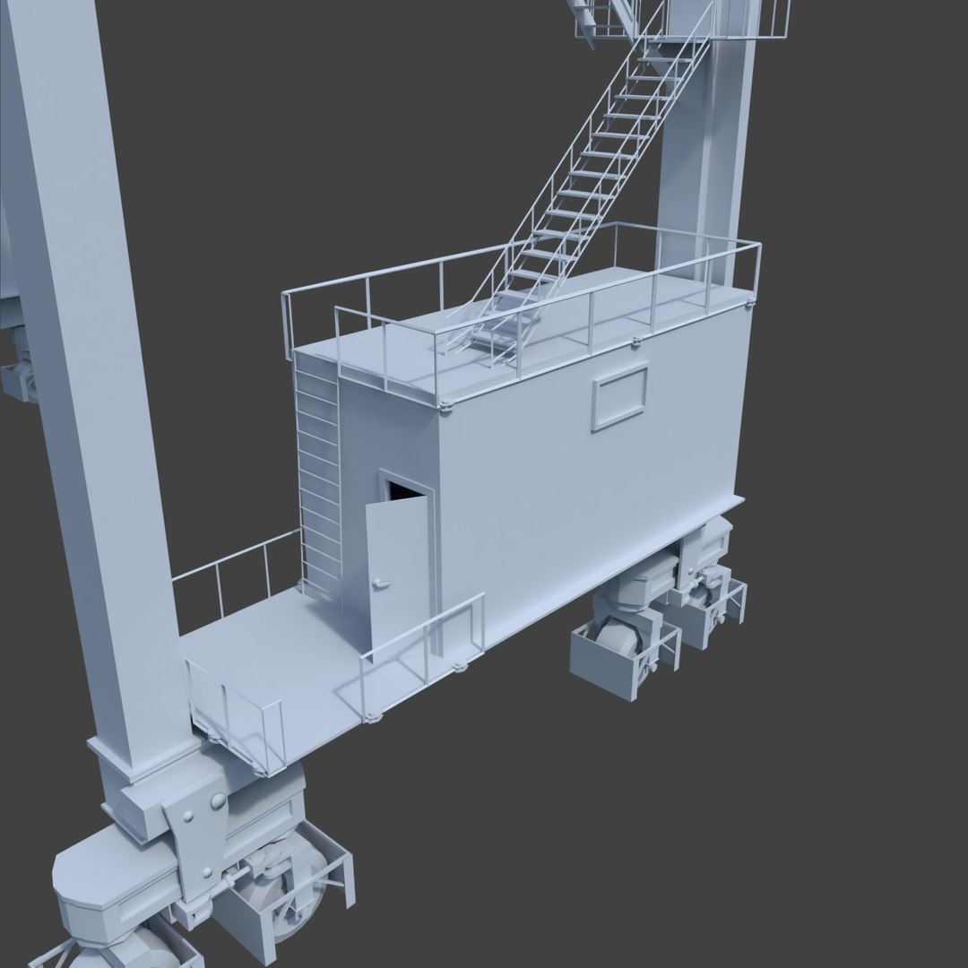 3D Rtg Crane Model - TurboSquid 1217291