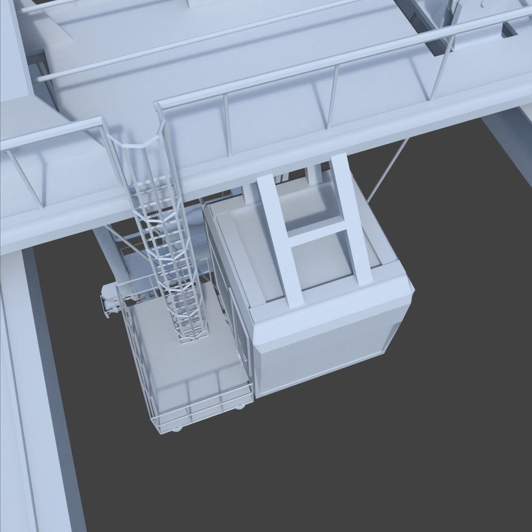 3D Rtg Crane Model - TurboSquid 1217291
