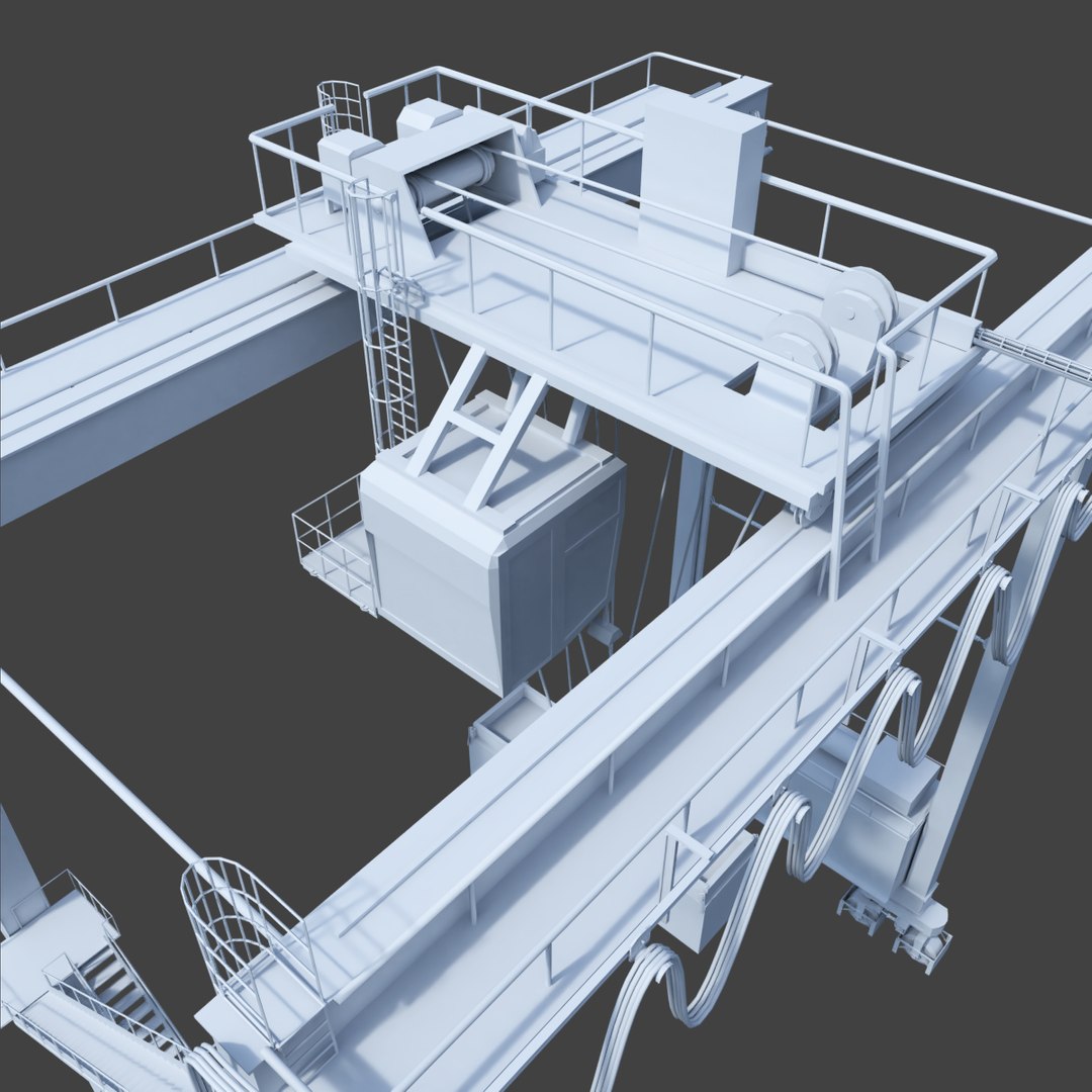 3D Rtg Crane Model - TurboSquid 1217291