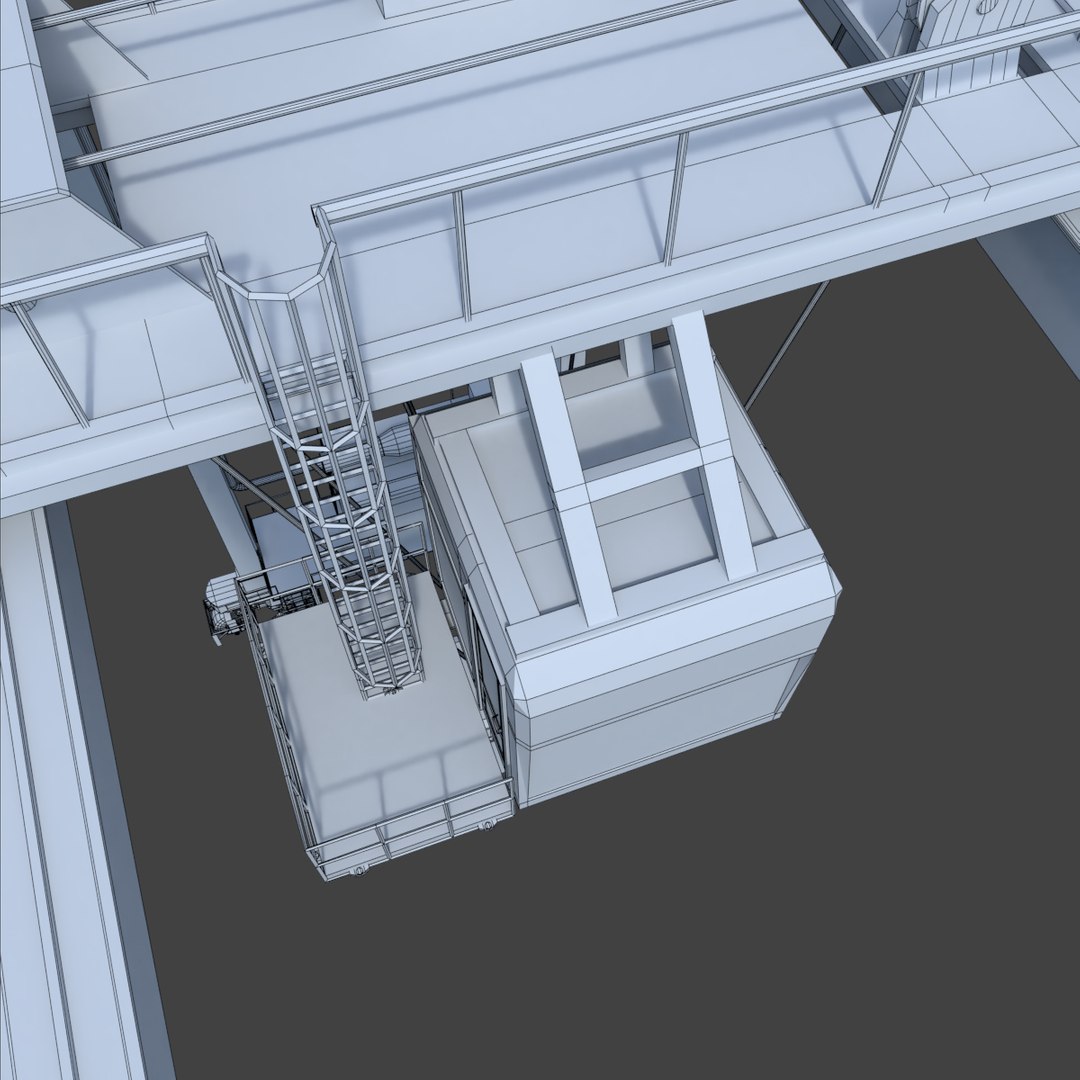 3D Rtg Crane Model - TurboSquid 1217291