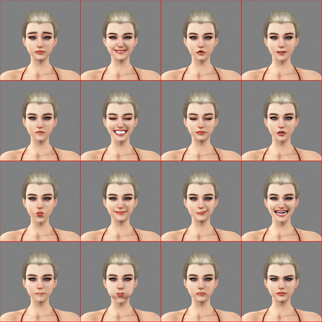 3d Realistic Female Girl Body