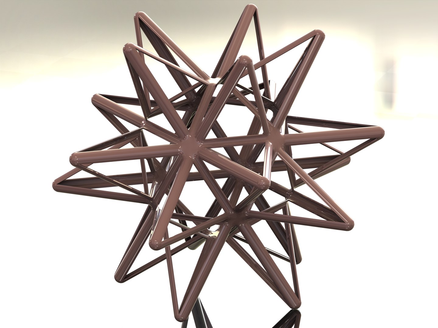 Wireframe Shape Great Stellated Dodecahedron 3D Model - TurboSquid 2175997