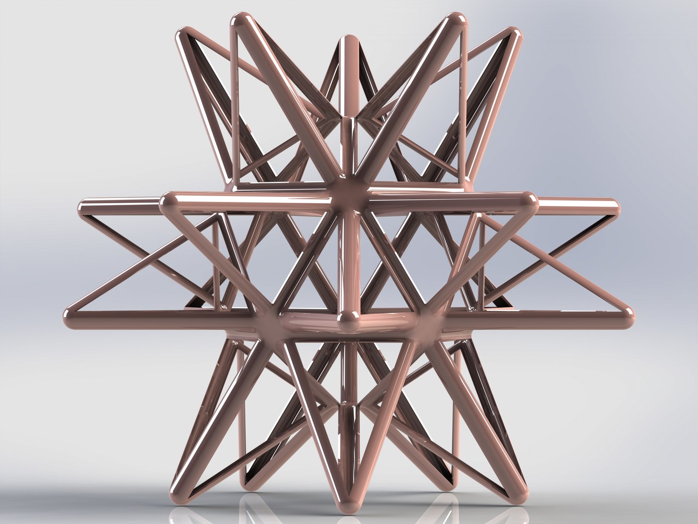 Wireframe Shape Great Stellated Dodecahedron 3D Model - TurboSquid 2175997