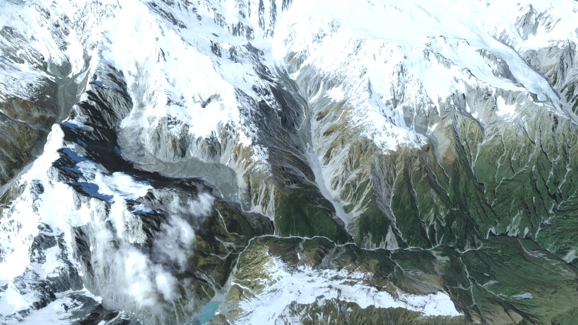 Mountain Landscape Southern Alps 3D Model - TurboSquid 1673793