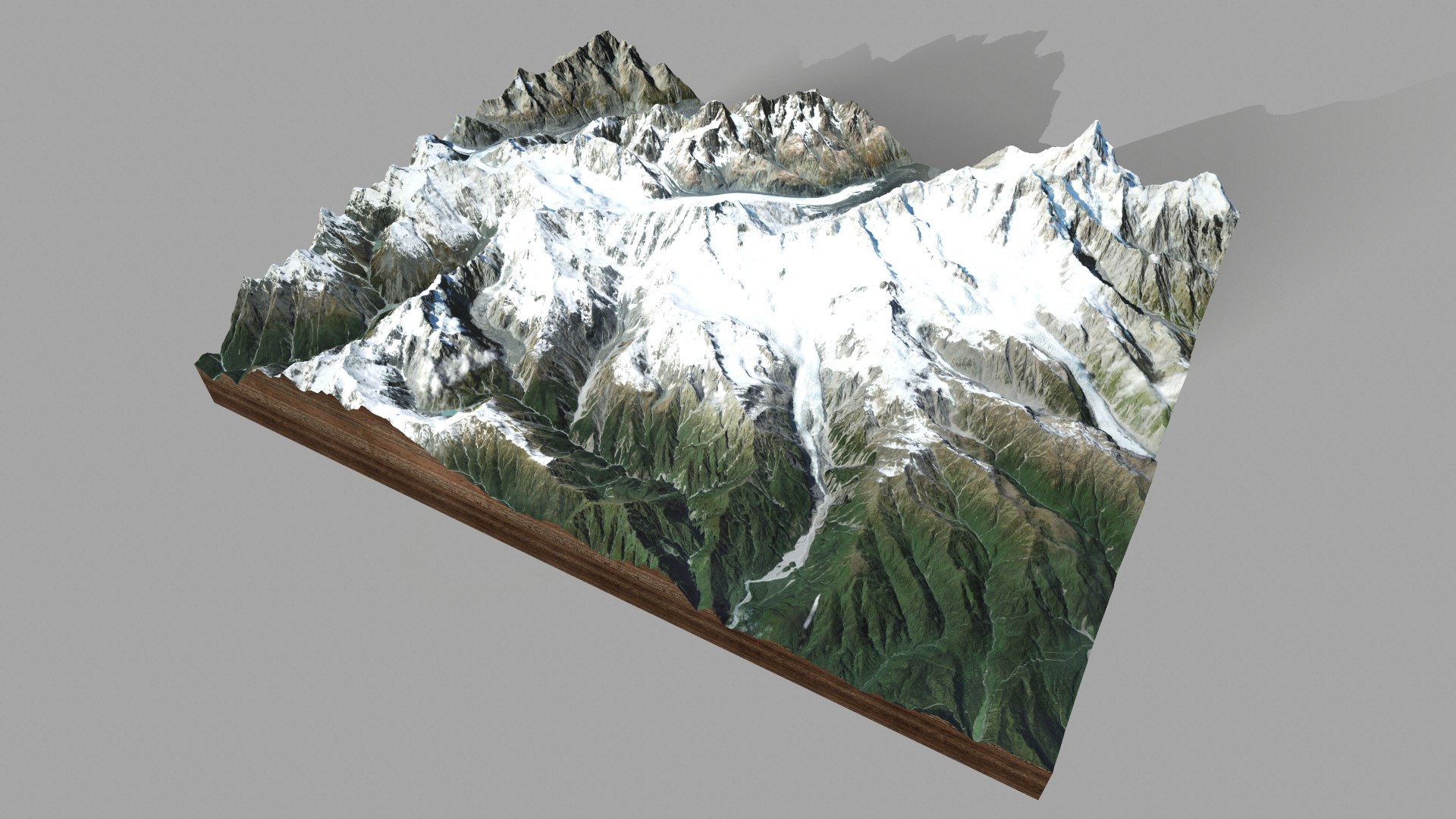 Mountain Landscape Southern Alps 3D Model - TurboSquid 1673793