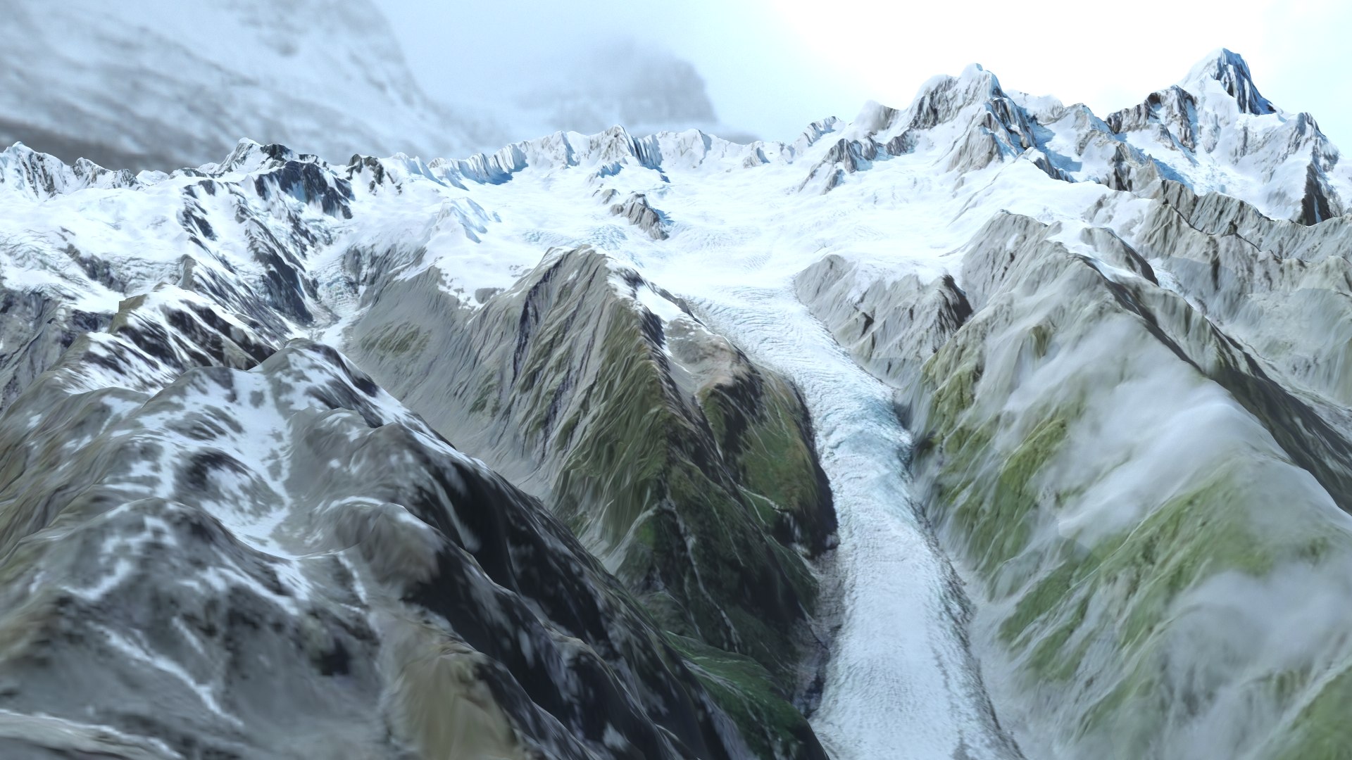 Mountain Landscape Southern Alps 3D Model - TurboSquid 1673793