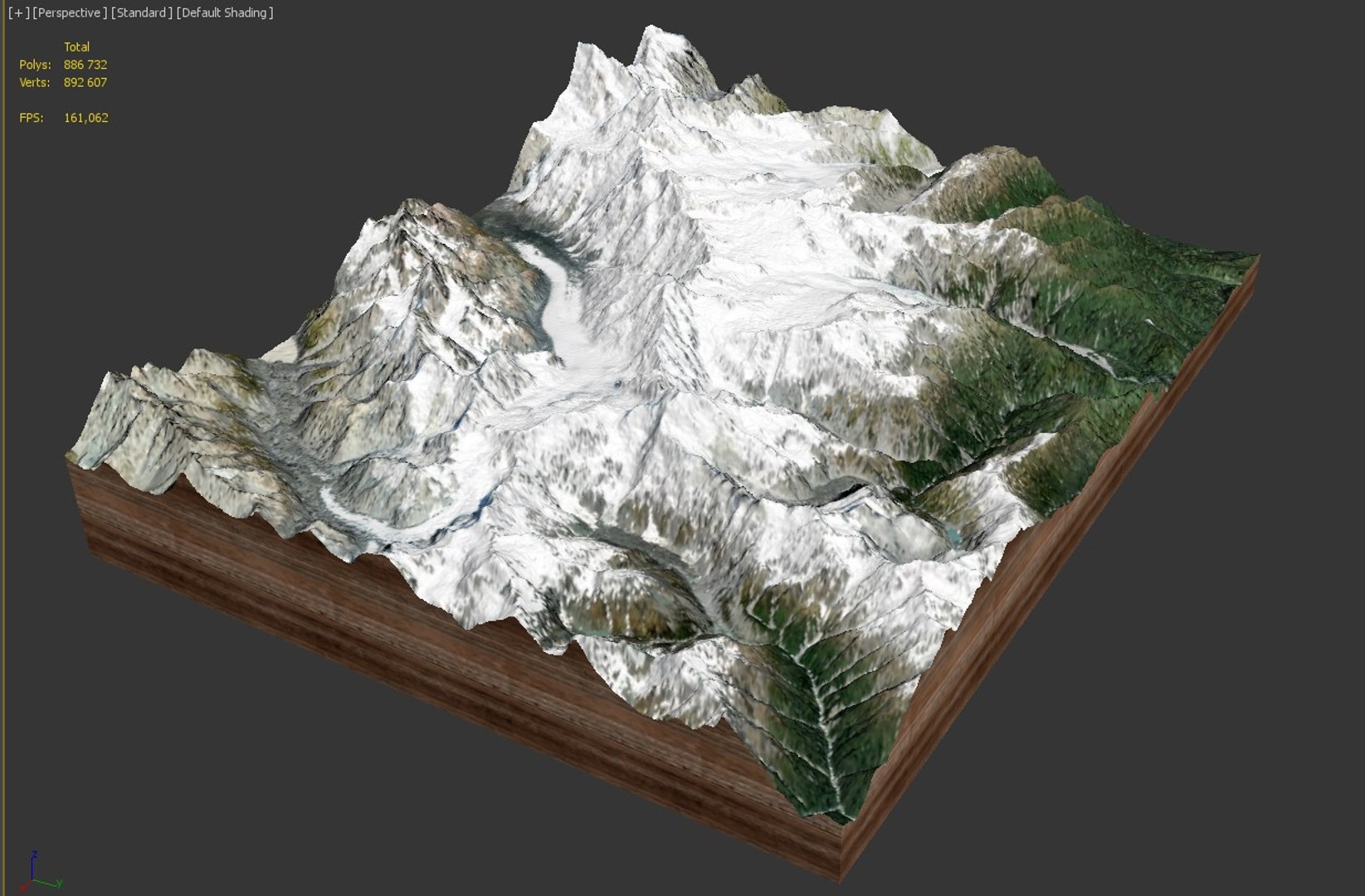 Mountain Landscape Southern Alps 3D Model - TurboSquid 1673793
