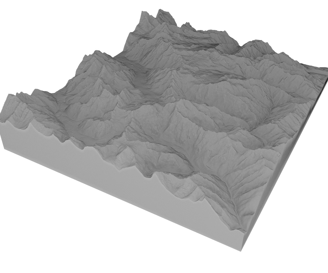 Mountain Landscape Southern Alps 3D Model - TurboSquid 1673793