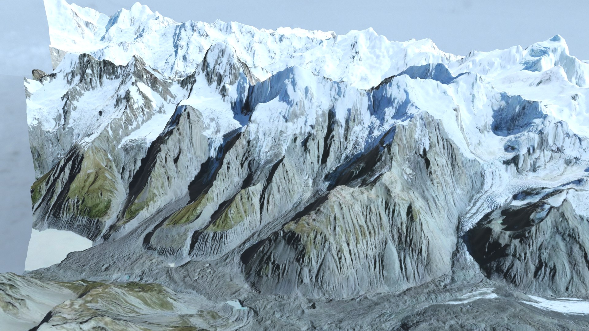 Mountain Landscape Southern Alps 3D Model - TurboSquid 1673793