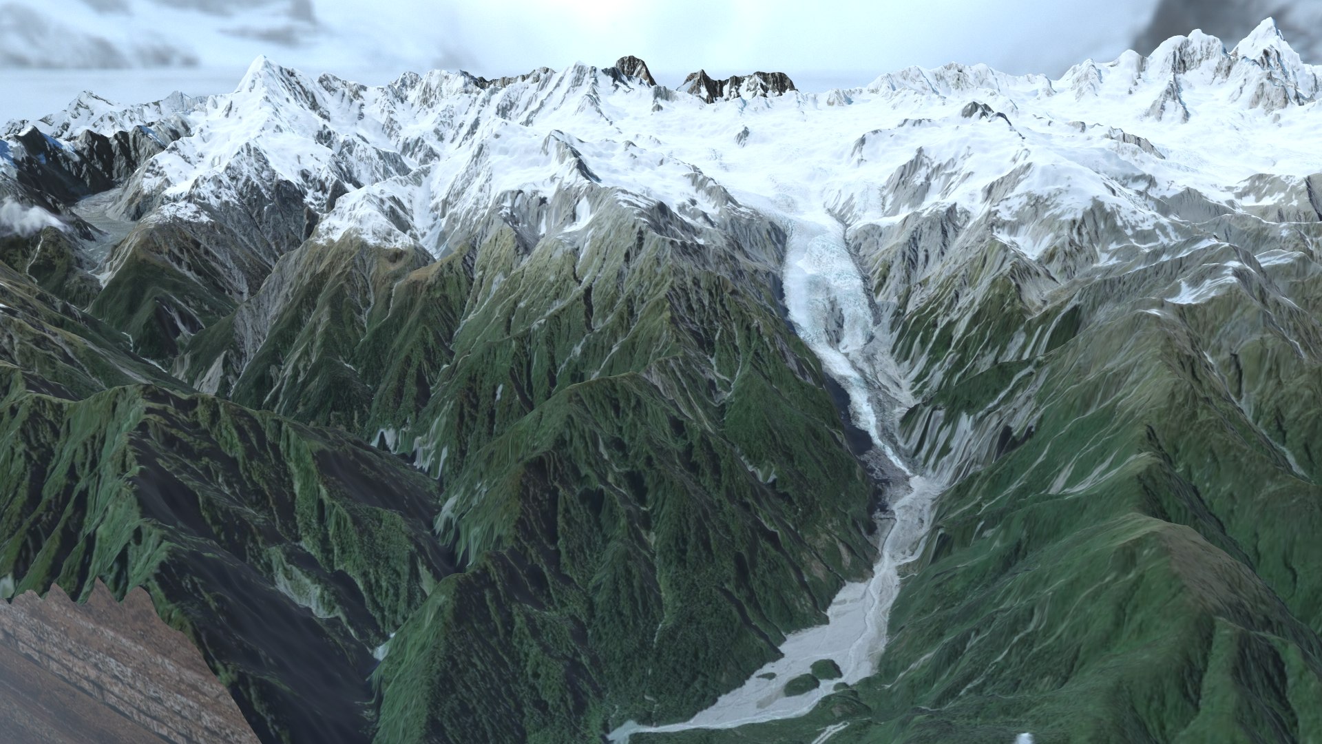 Mountain Landscape Southern Alps 3D Model - TurboSquid 1673793