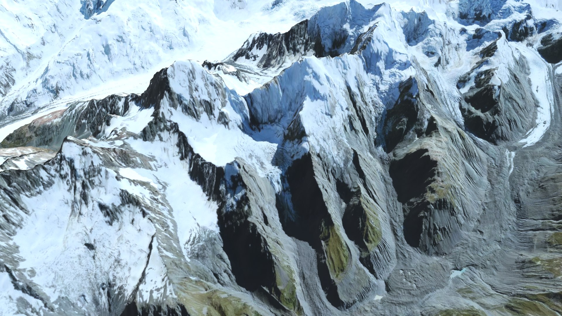 Mountain Landscape Southern Alps 3D Model - TurboSquid 1673793