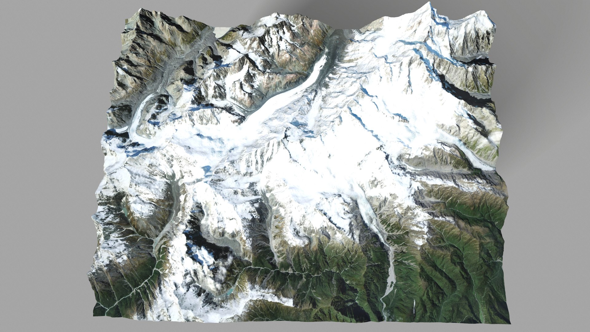 Mountain Landscape Southern Alps 3D Model - TurboSquid 1673793
