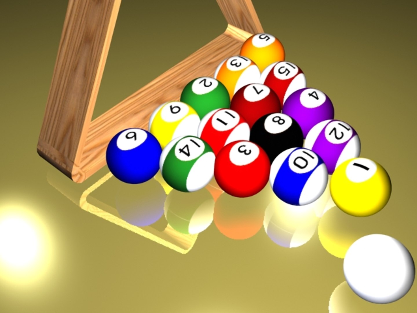 3d Model Pool Balls