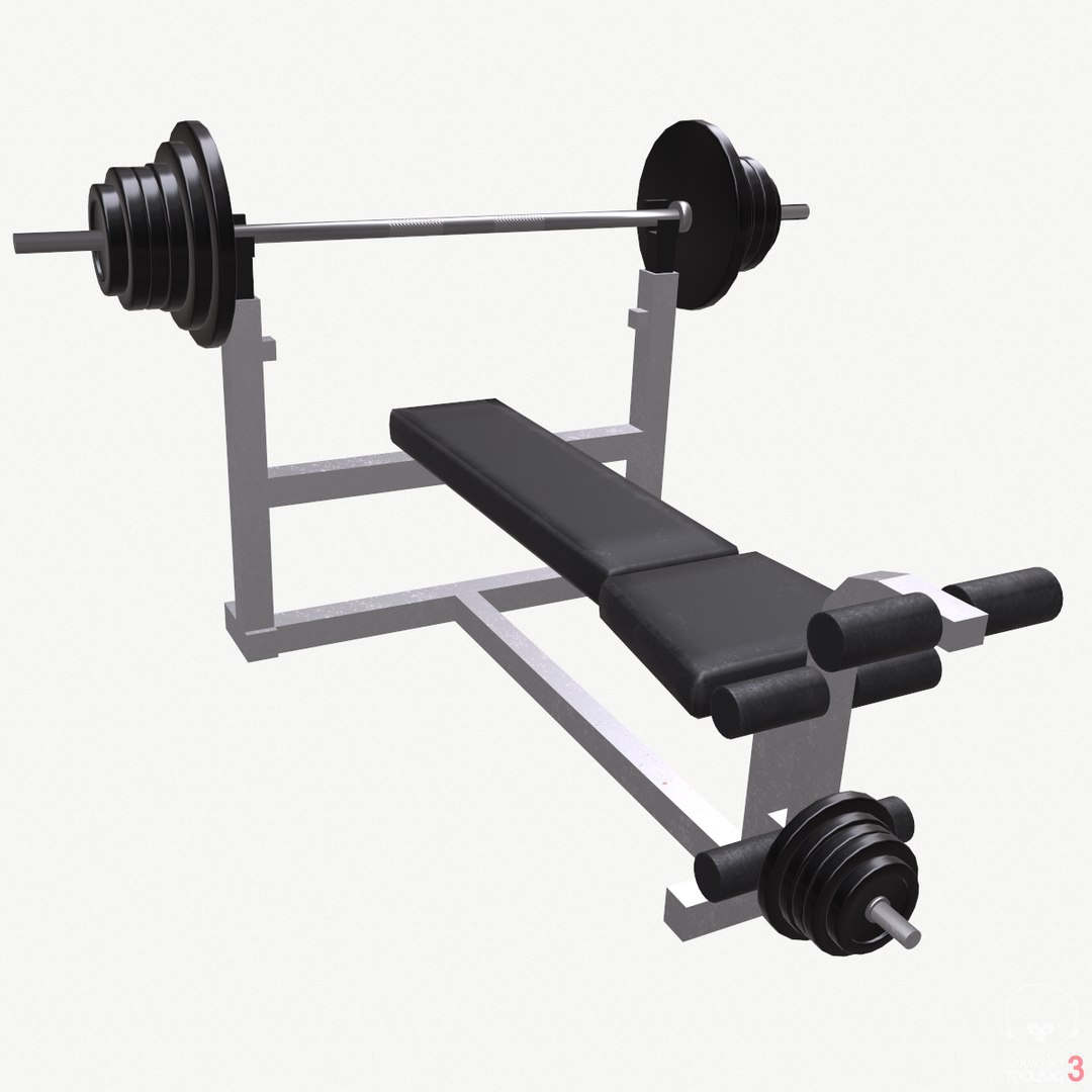Weight bench 3D model - TurboSquid 1393234
