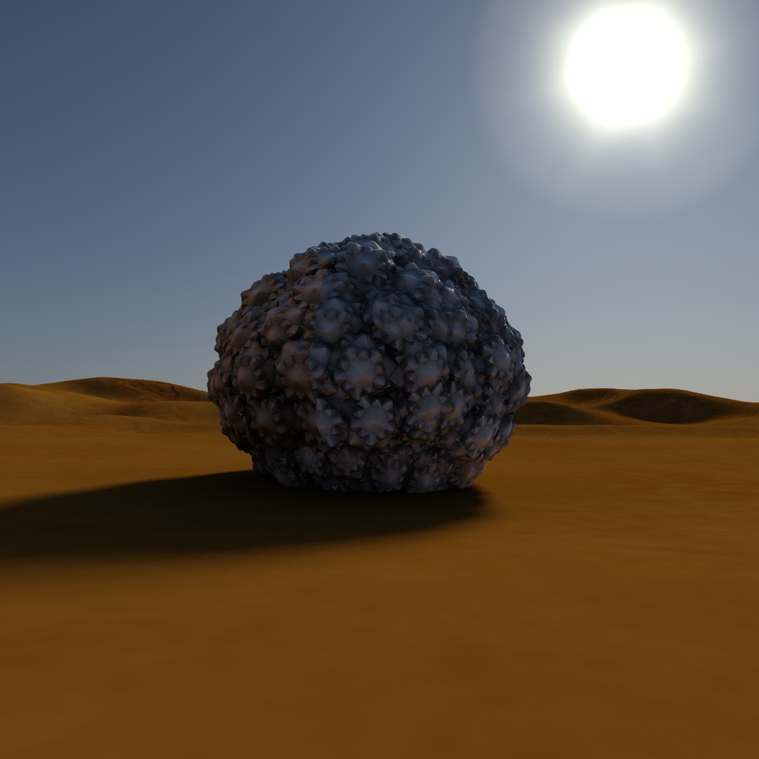 3ds Max Structure Desert Thing Landscape