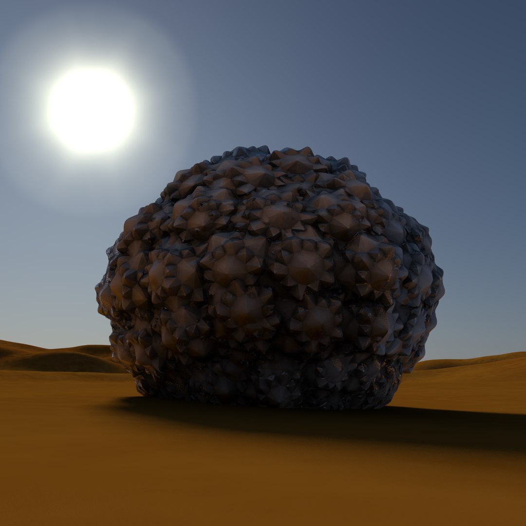 3ds Max Structure Desert Thing Landscape
