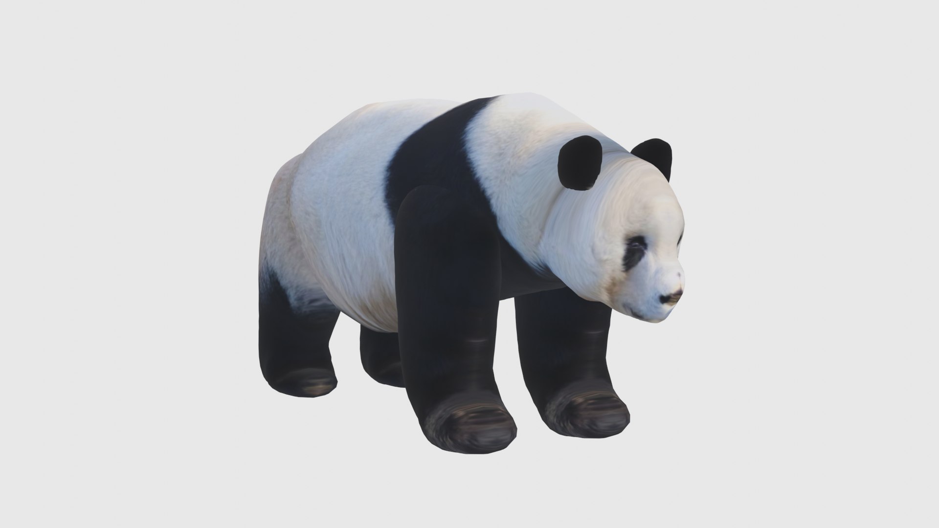 3D Low Poly Panda Rigged With Realistic Texture Model - TurboSquid 1876149