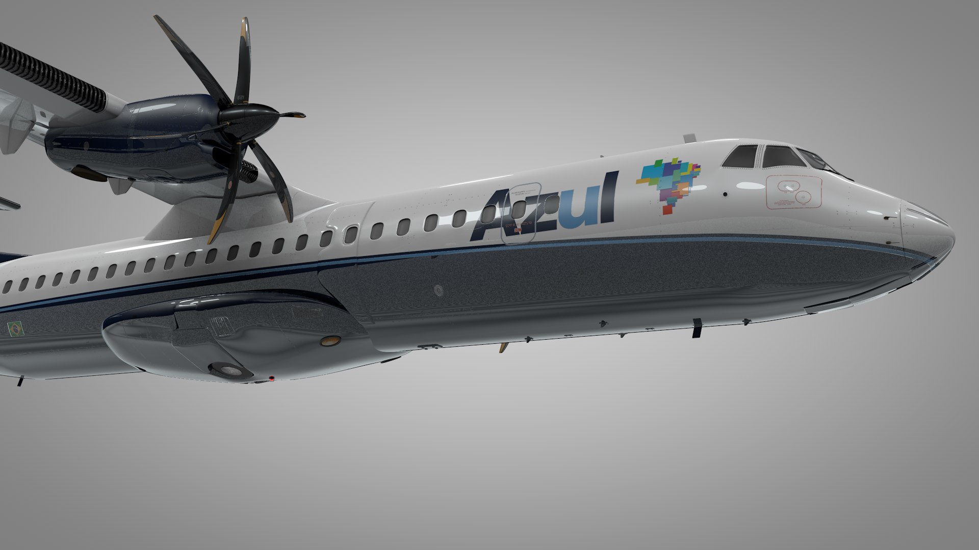 ATR 72 AZUL LINHAS AEREAS L1868 3D Model - TurboSquid 1978524