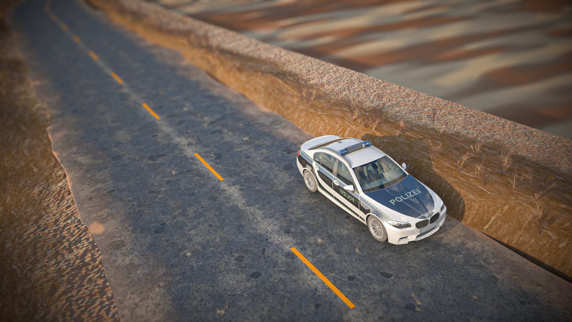 3D BMW M5 Police Car model - TurboSquid 2165094