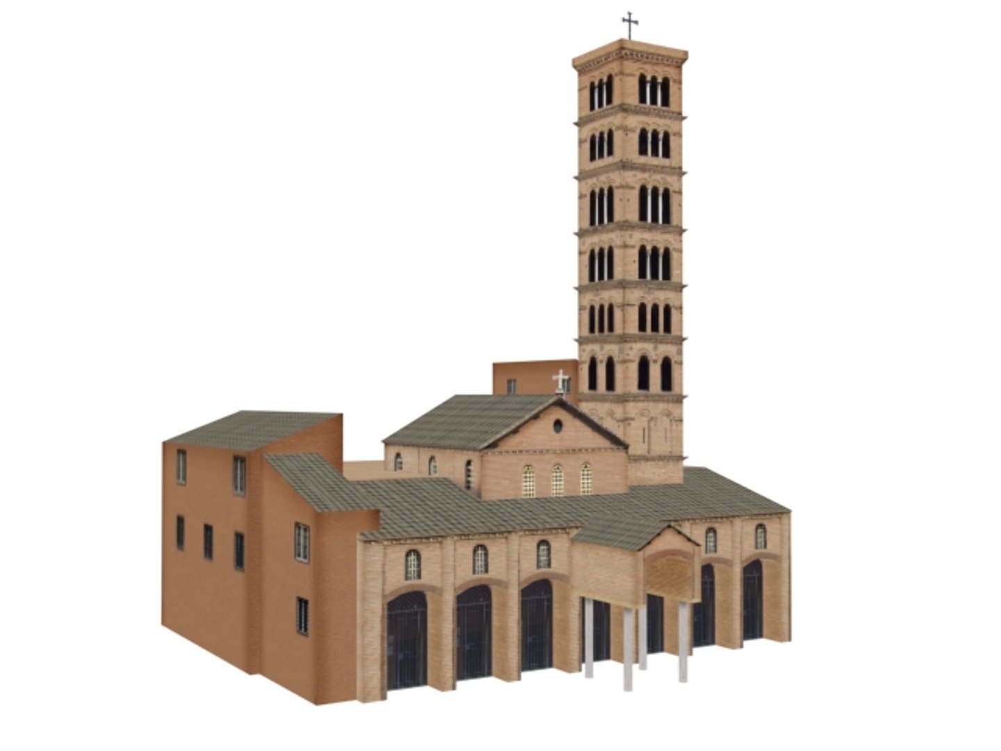 3d Model Church Vatican Building Structure