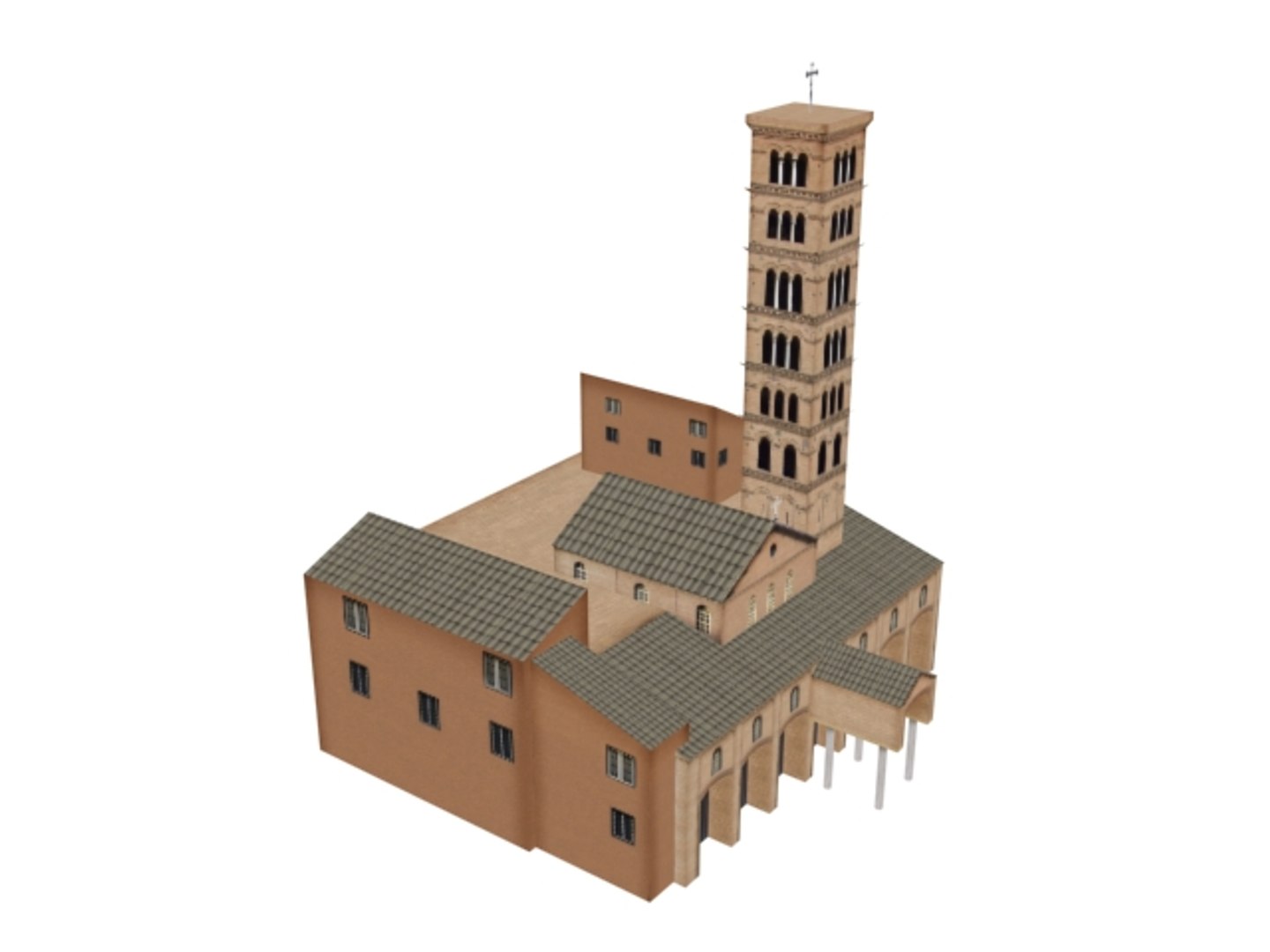 3d Model Church Vatican Building Structure
