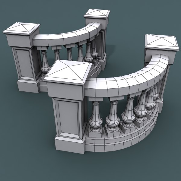 3d curve balustrade bend