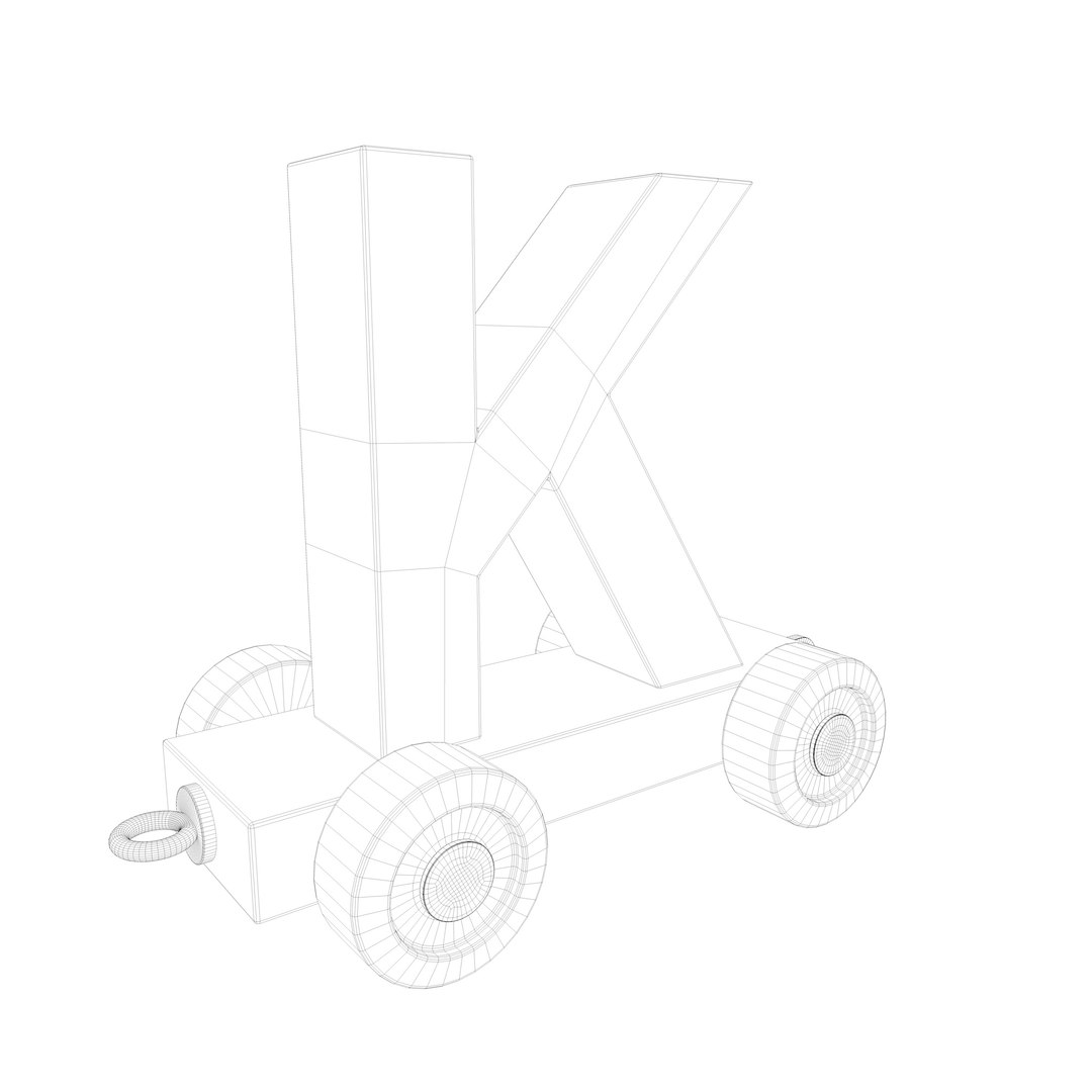 Letter k car 3D model - TurboSquid 1559682