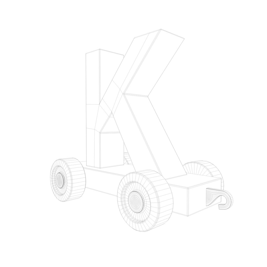 Letter k car 3D model - TurboSquid 1559682