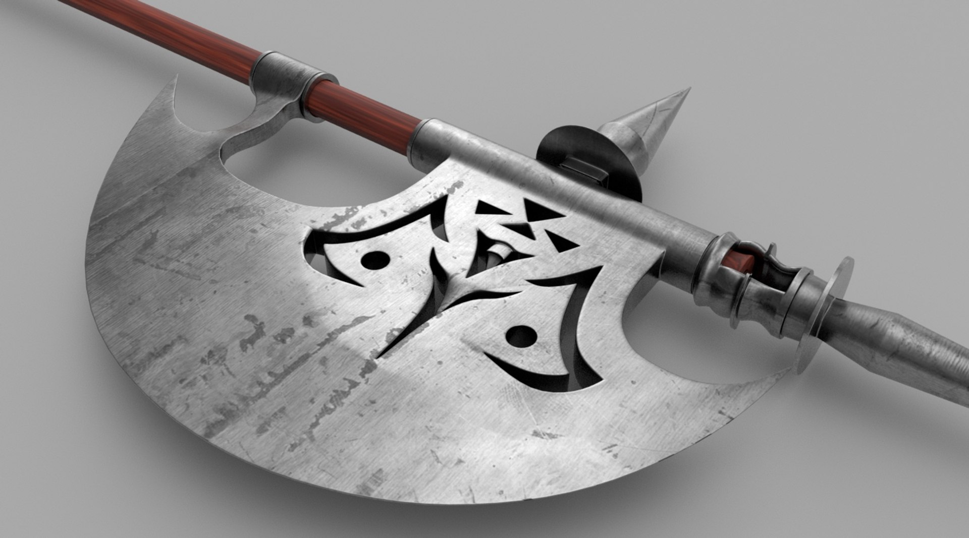 Halberd Weapon 3D Model - TurboSquid 1279654