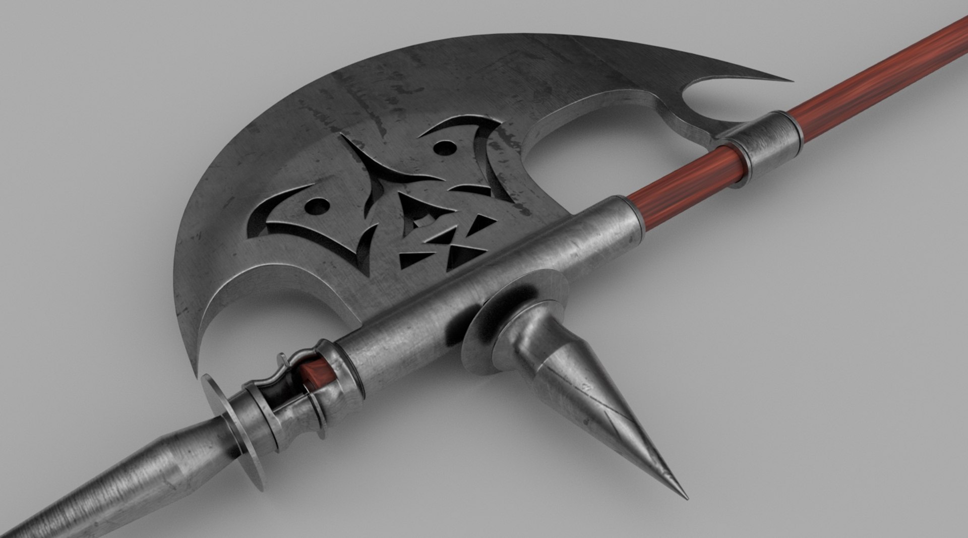 Halberd Weapon 3D Model - TurboSquid 1279654