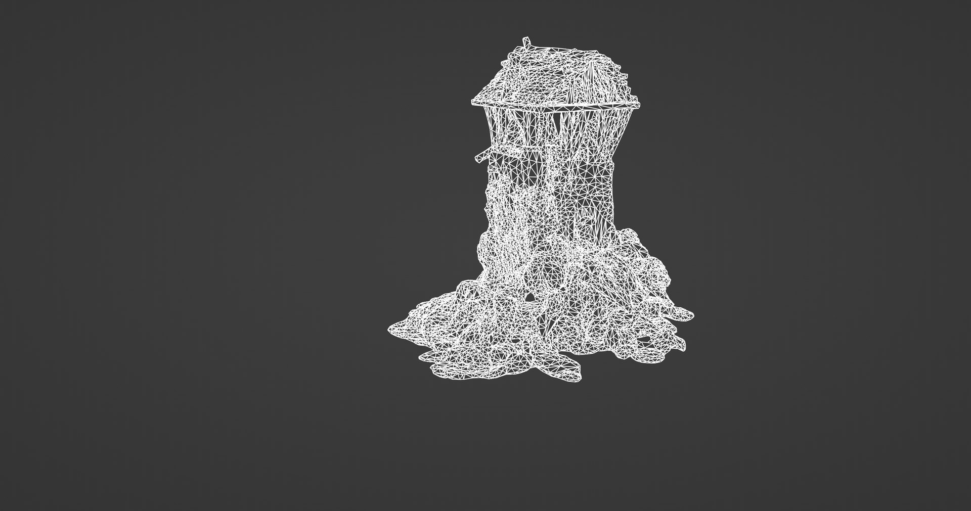 Collapsed Medieval Watchtower Ruin 3D Model - TurboSquid 2385767