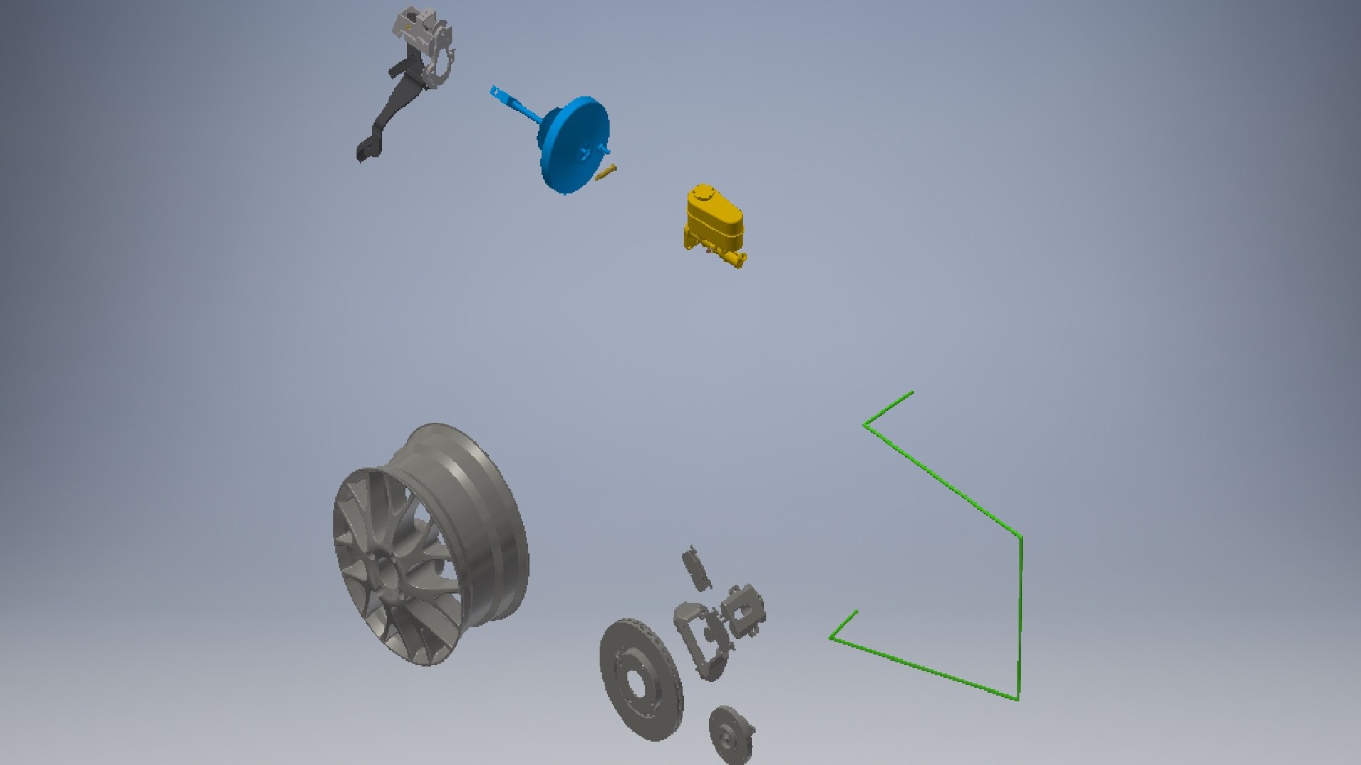 3D Car Brake System 3D Model Model - TurboSquid 2095905