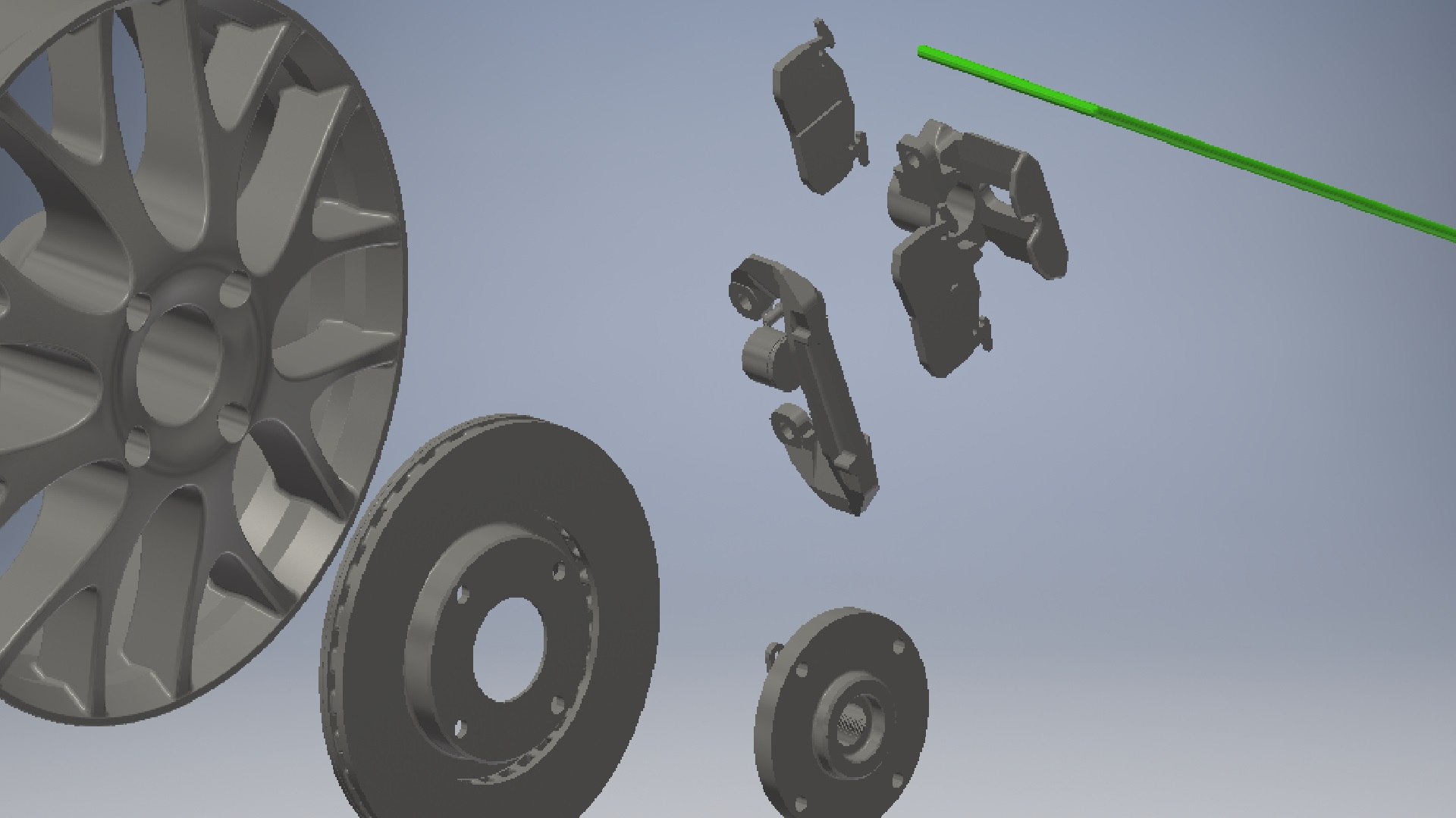 3D Car Brake System 3D Model Model - TurboSquid 2095905