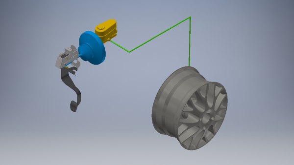 modelo 3d car brake system 3D model - TurboSquid 2095905